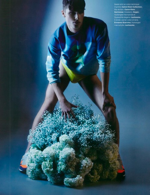 Edward Wilding Photographed by Karl Lagerfeld for Numéro Homme ...