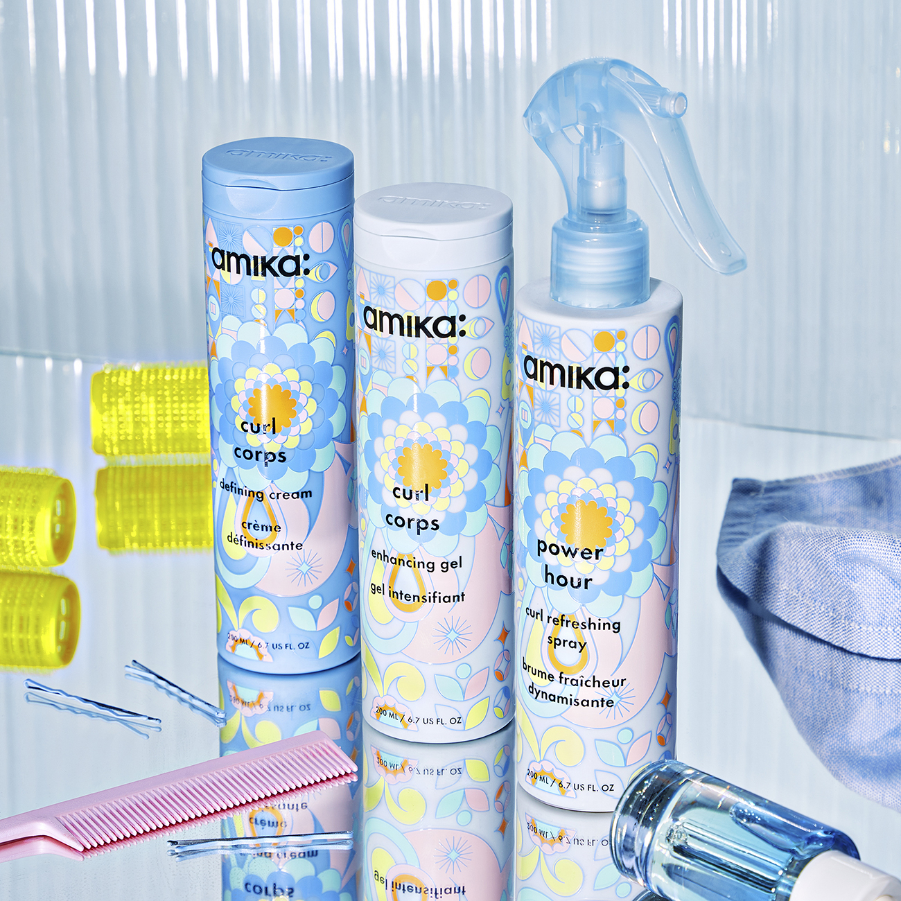 amika Unveils Power Hour Curl Refreshing Spray